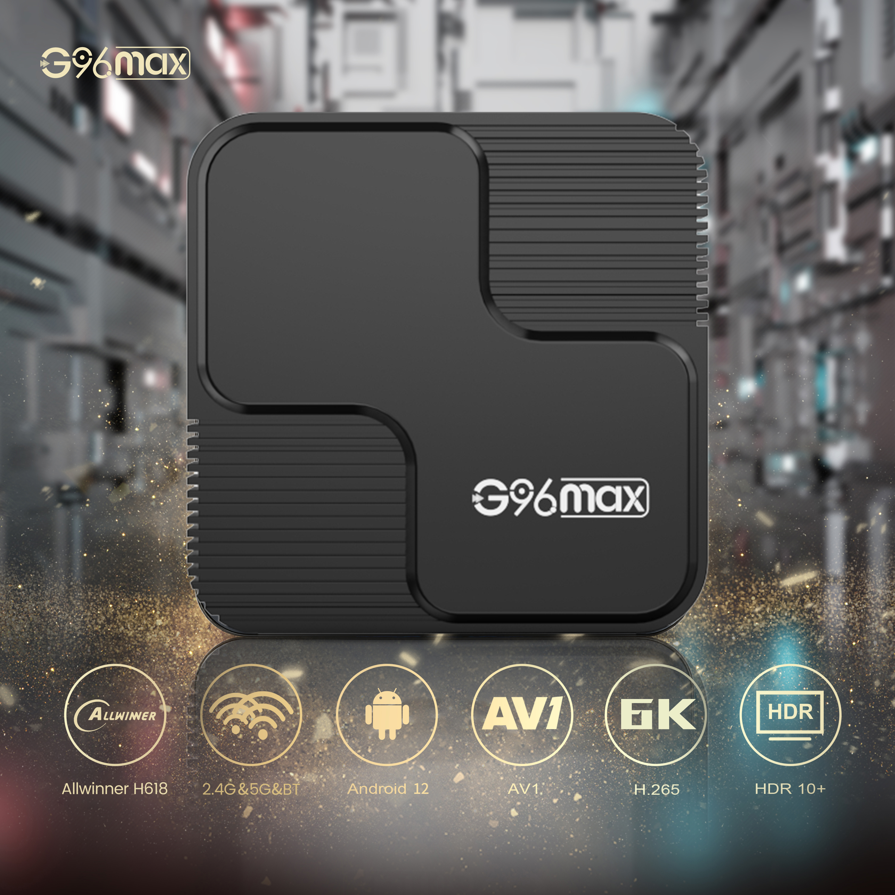 TV Box G96 Max H616 Android BC-10 6K HD supports RAM mx-16 G ROM 256GB ...