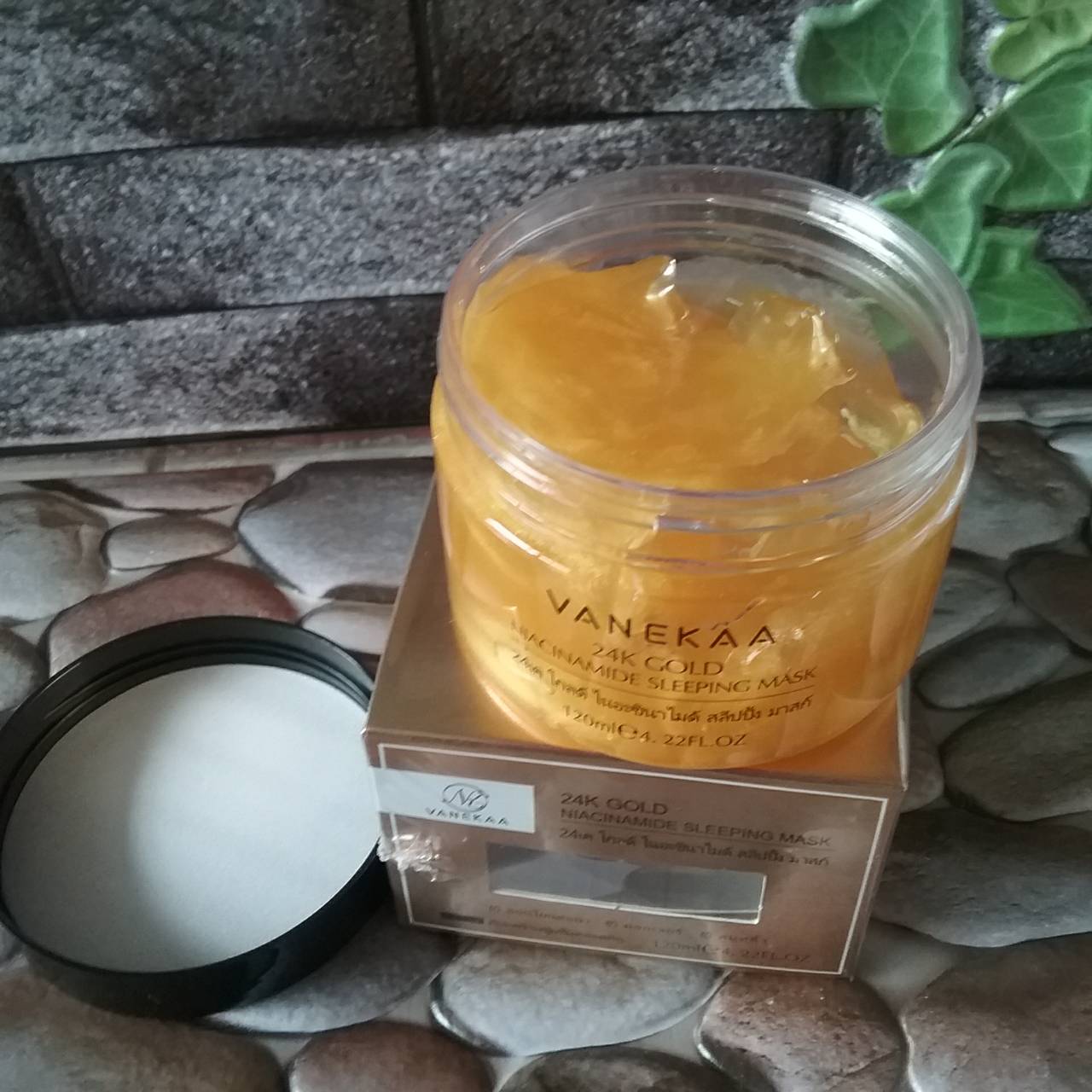 Vanekaa มาร์คหน้าทองคำ 24K Gold Niacinamide Sleeping Mask 120g. - Air ...