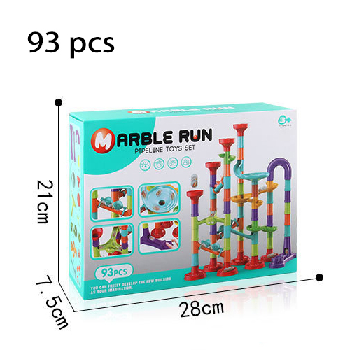 Marble Run Set, Gravity Marbles Maze Tower Construction Building Blocks ...