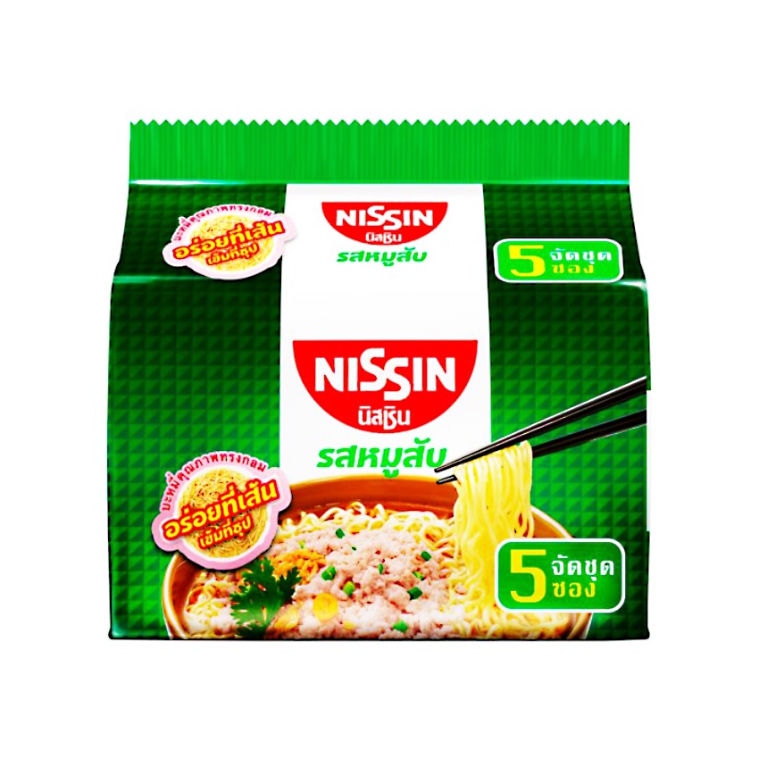 [แพ็ก5ซอง] Nissin นิชชิน บะหมี่กึ่งสำเร็จรูป แบบซอง 60/73 กรัม มาม่าเผ็ด รสไก่เผ็ดเกาหลี ต้น ...