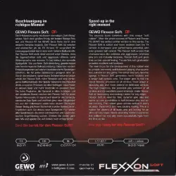 GEWO ยางปิงปองเกรดแข่งขันรุ่น FLEXXON SOFT Made In Germany ( สีแดง ) แถมฟรีลูกปิงปอง Gewo 3 ดาว ...