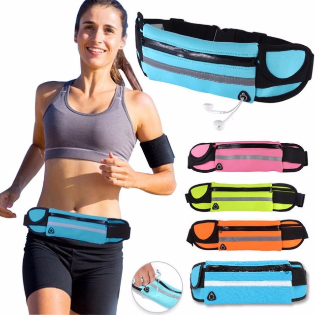 ราคา Waterproof Sport Running Belt กระเป๋ากีฬาแบบคาดเอวใส่โทรศัพท์ ...