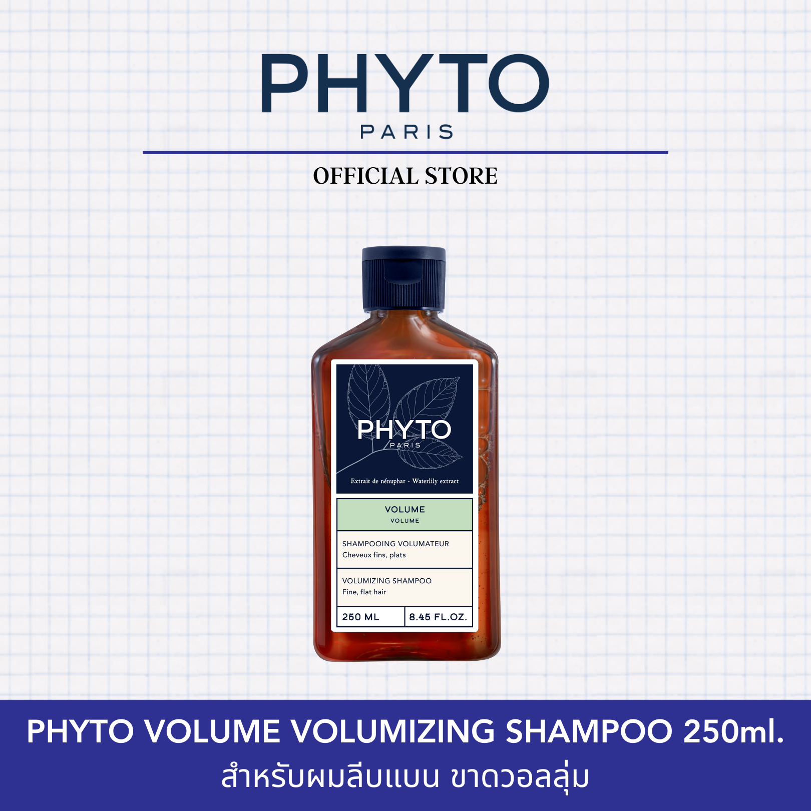 PHYTO VOLUME VOLUMIZING SHAMPOO 250 ml. สำหรับผมลีบแบน ขาดวอลลุ่ม | Lazada.co.th