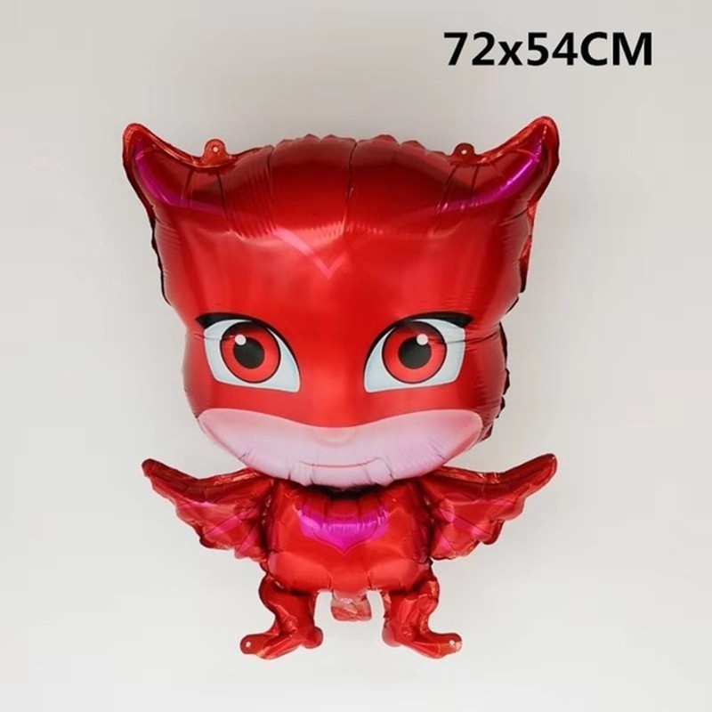 18pcsset Balloons Owlette Catboy Gecko 32inch Number Foil Balloon Happy ...