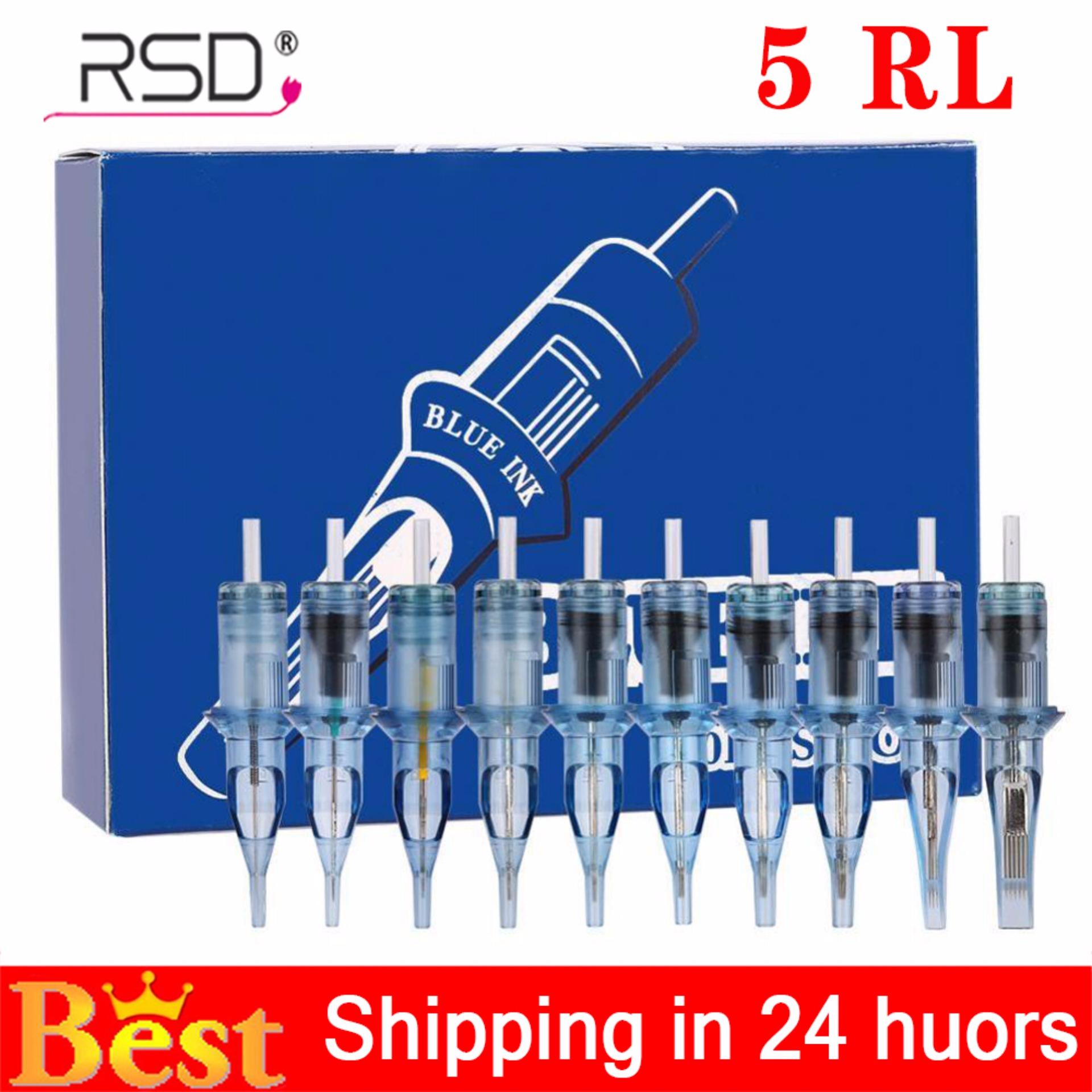 10pcs/set Disposable Makeup Tattoo Sterile Cartridge Needles RL/RM/M1/RS For Tattooing 5 RL ...