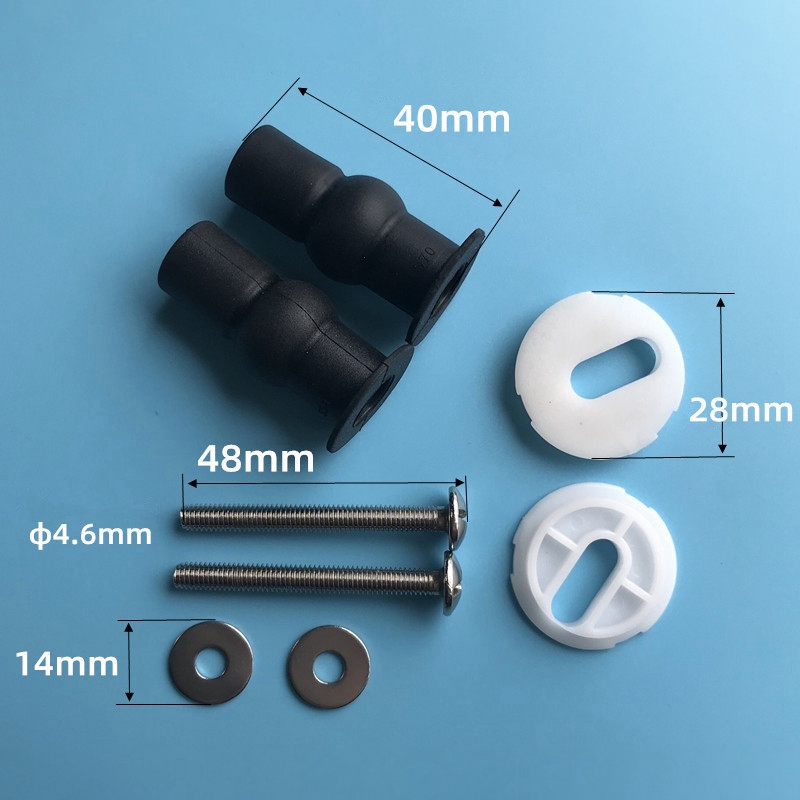 Toilet Seat Screws,Universal Expanding Rubber Screw Top Fixing Hinges ...