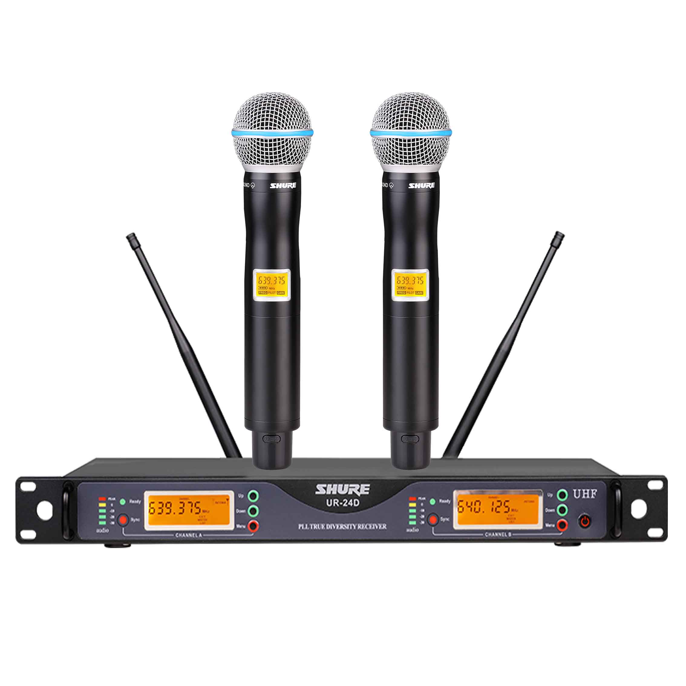 ไมโครโฟน ไมค์ลอย shure แท้ UR24D wireless microphone ไมค์โครโฟน ไมค์ลอย ...