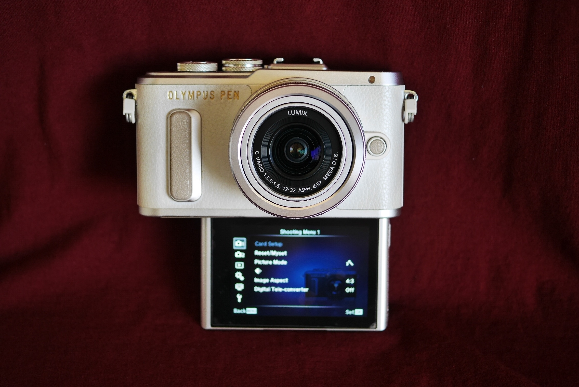 Olympus Pen E-PL8 Mirrorless Digital Wi-Fi Camera White with 12-32mm ...