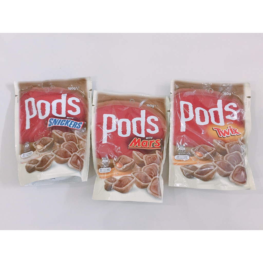 ♣Pods chocolate ขนมบิสกิตสอดไส้ช๊อคโกแลต คาราเมล NET 160 สินค้าจาก ...