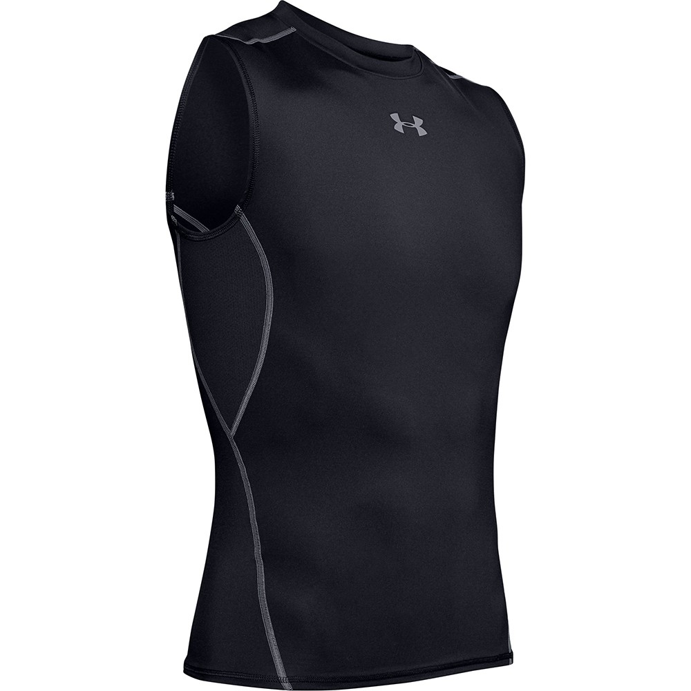 Under Armour UA Men's HeatGear Armour Sleeveless Compression Shirt ...