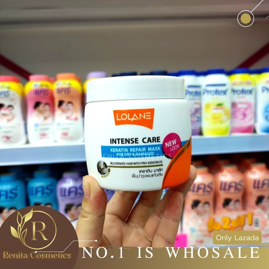 🔥109.-🔥 [1 กระปุก] LOLANE โลแลน โลแลน อินเทนซ์ แคร์ เคราติน รีแพร์ มาส์ก มี 2 สูตร 200ก. ...