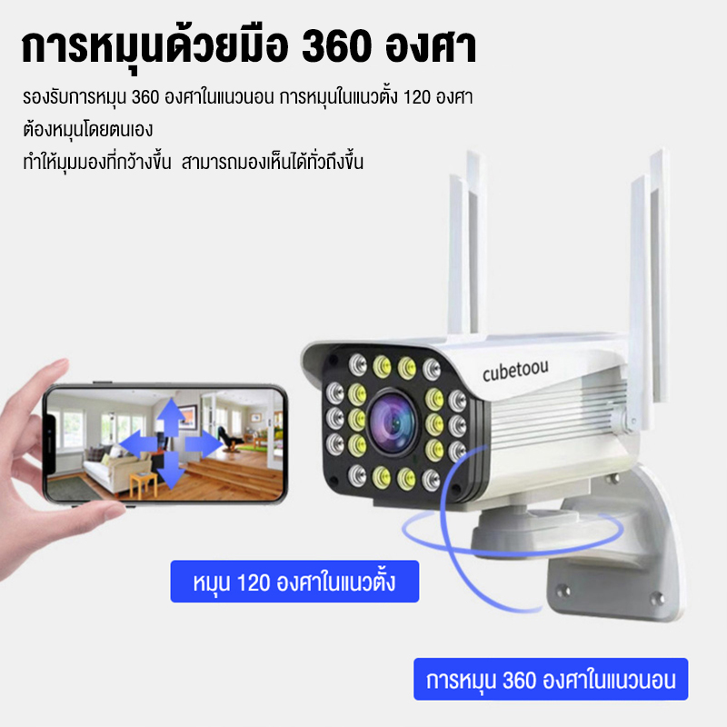 closed-circuit camera 5MP กล้องวงจรปิด IR + White Lamp คืนวิสัยทัศน์ ...