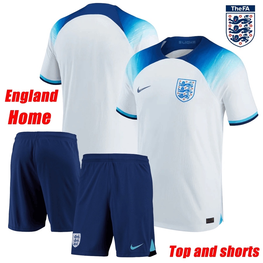 2022 2023 Newest England Home 2022 Top and shorts World Cup MEAD soccer ...