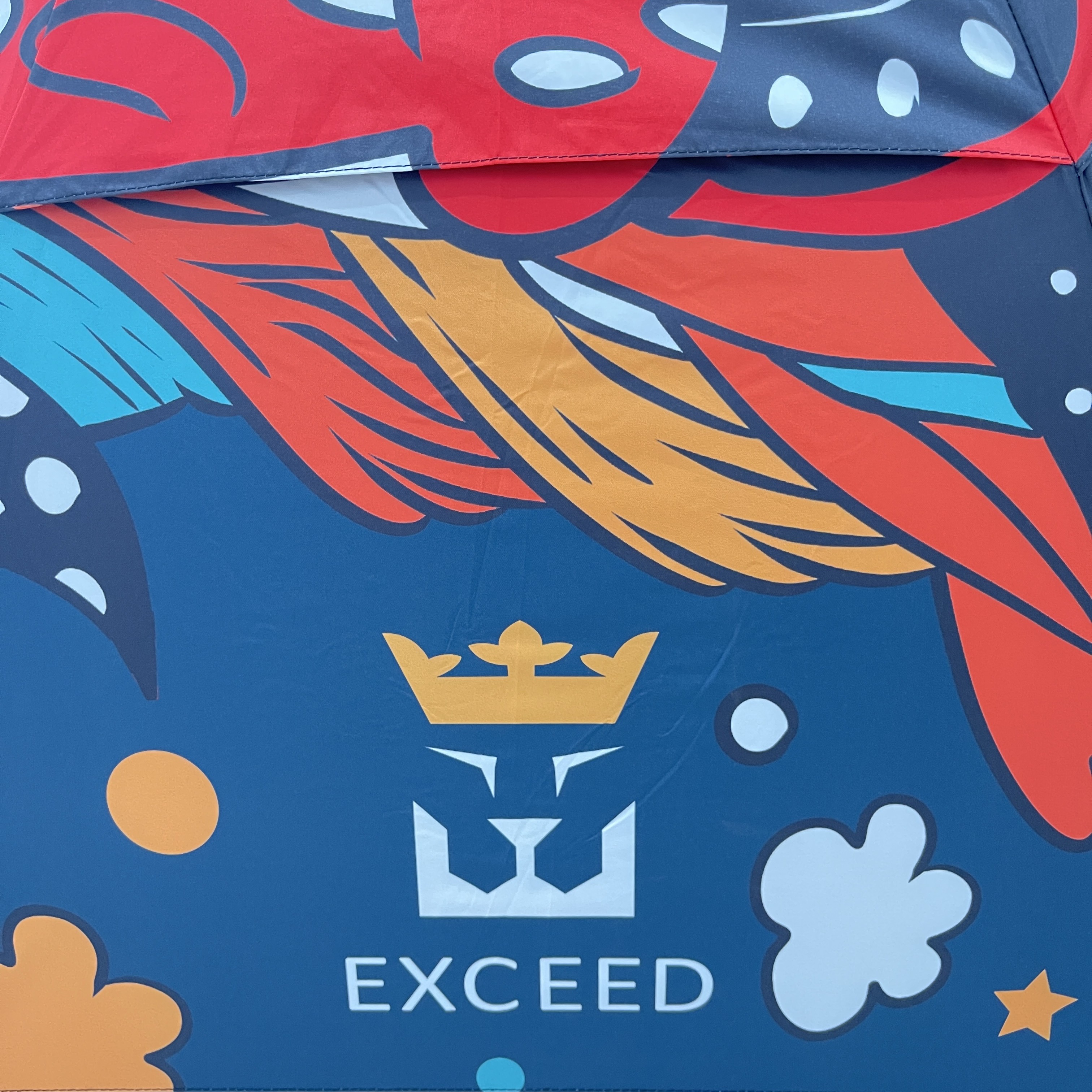 ร่มกอล์ฟ Exceed แบบหนา 2 ชั้น ลาย Monster หมาลิ้นแดง (UME004) Exceed Golf Umbrella New ...