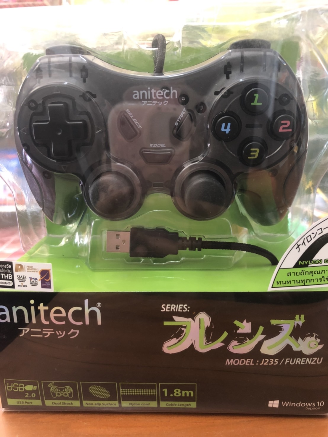 Anitech จอยเกมส์ รุ่น J235-BK สายถักคุณภาพสูง ทนทานทุกการใช้งาน ของแท้ ...
