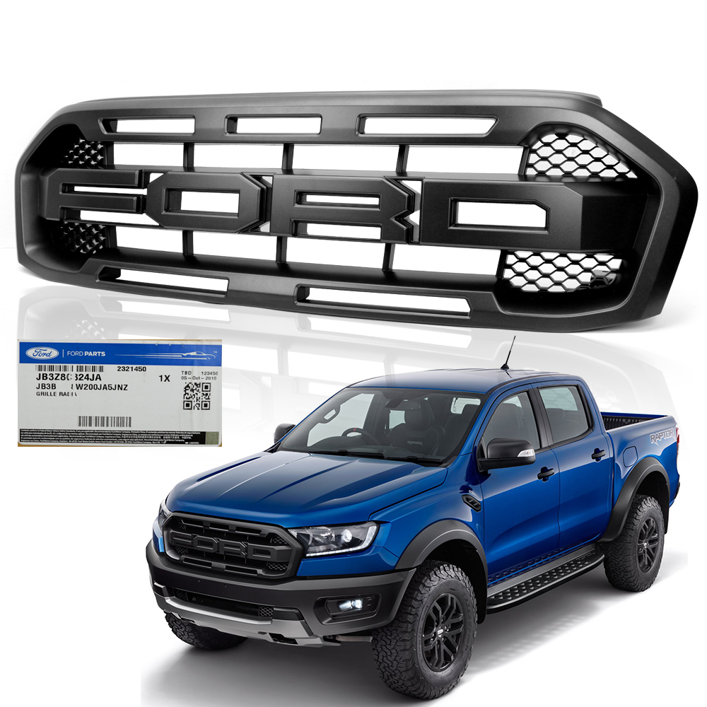 กระจังหน้า ฟอร์ด แรนเจอร์ ford ranger 2018 โลโก้ ฟอร์ด ford ดำ สีแดง ...