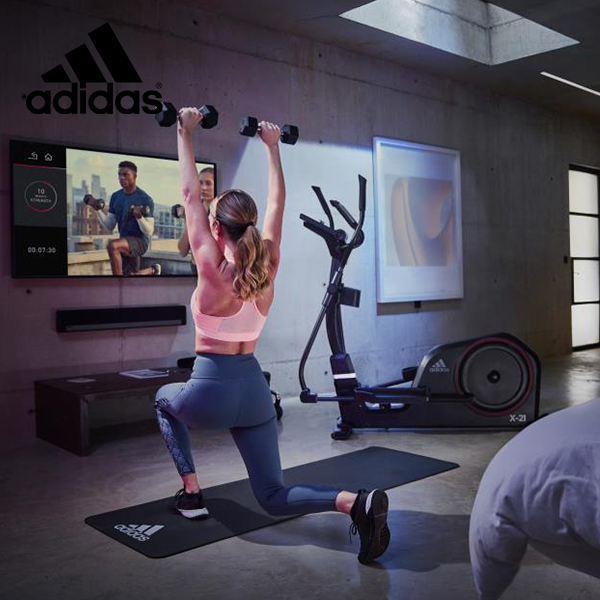 เครื่องเดินวงรี Adidas X-21 Cross Trainer มีลำโพง Bluetooth สีดำ ดีไซน์ ...