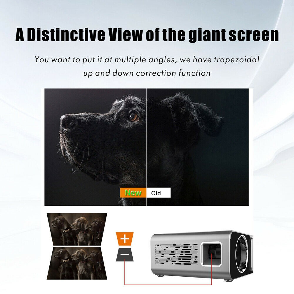 JOY T6 โปรเจคเตอร์ โฮมเธียเตอร์มัลติมีเดีย สมาร์ท WiFi HD Media Player ไร้สาย ต่อมือถือผ่านไวไฟ ...