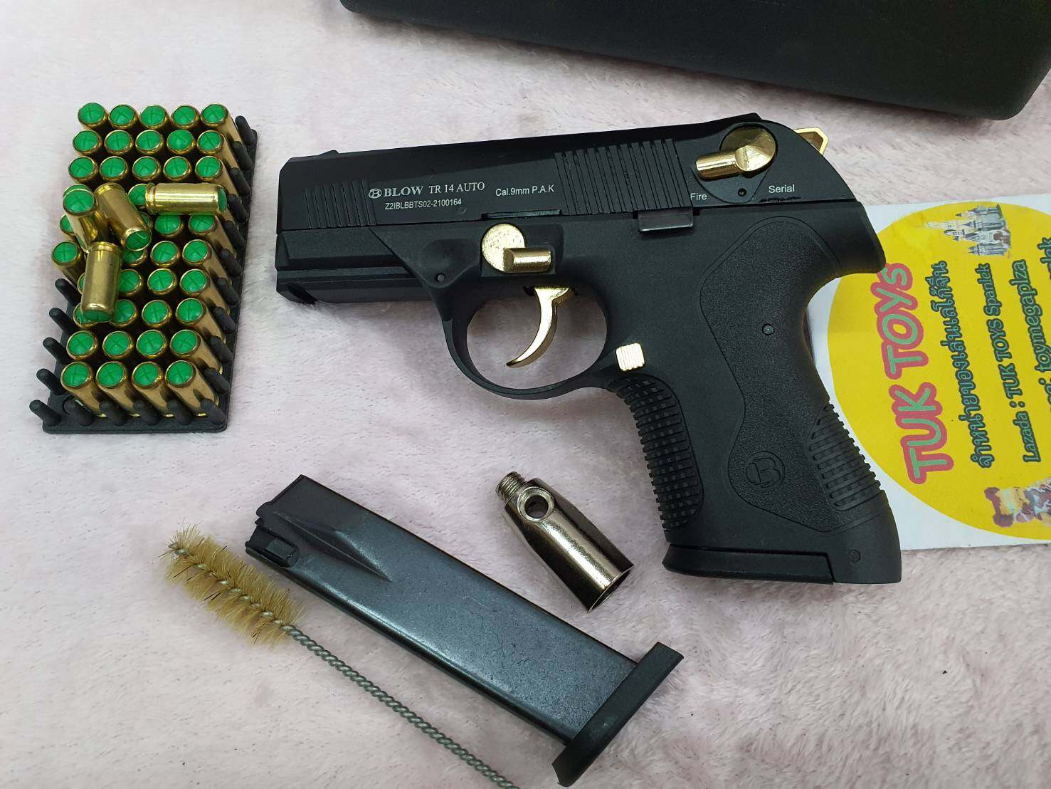 Blow TR14 ดำ ไก ทอง Full Auto ได้ 2 Magazine แถมฟรี ลูก 1 กล่อง ใช้ใน ...