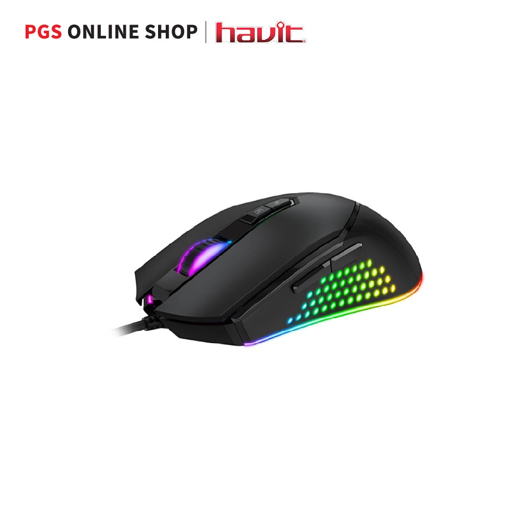 Havit MS 814 Gaming Mouse (เมาส์เกมมิ่ง) RGB backlit gaming mouse USB ...