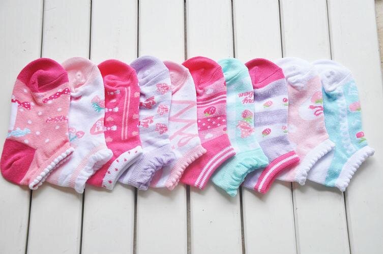 SCG-009-6 ถุงเท้าเด็กหญิง ขนาด 4-6 ขวบ เซต 10 คู่ - Cute Cool Kids ...