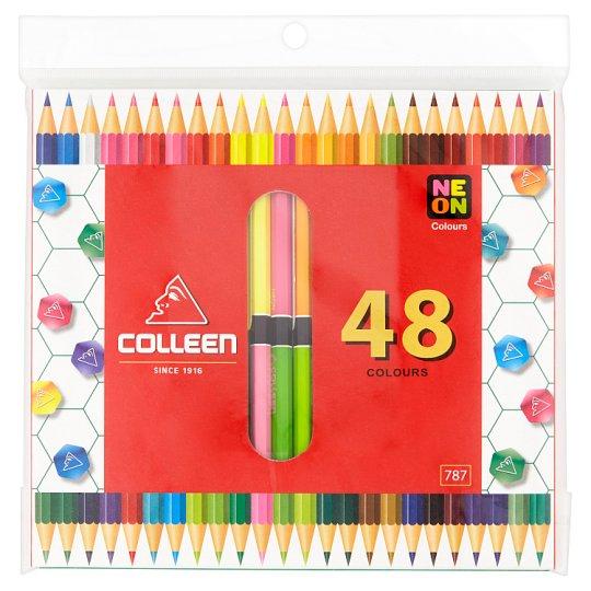 คอลลีน ดินสอสี 24 แท่ง 48 สี 1 กล่อง/Colleen 24 colored pencils, 48 ...