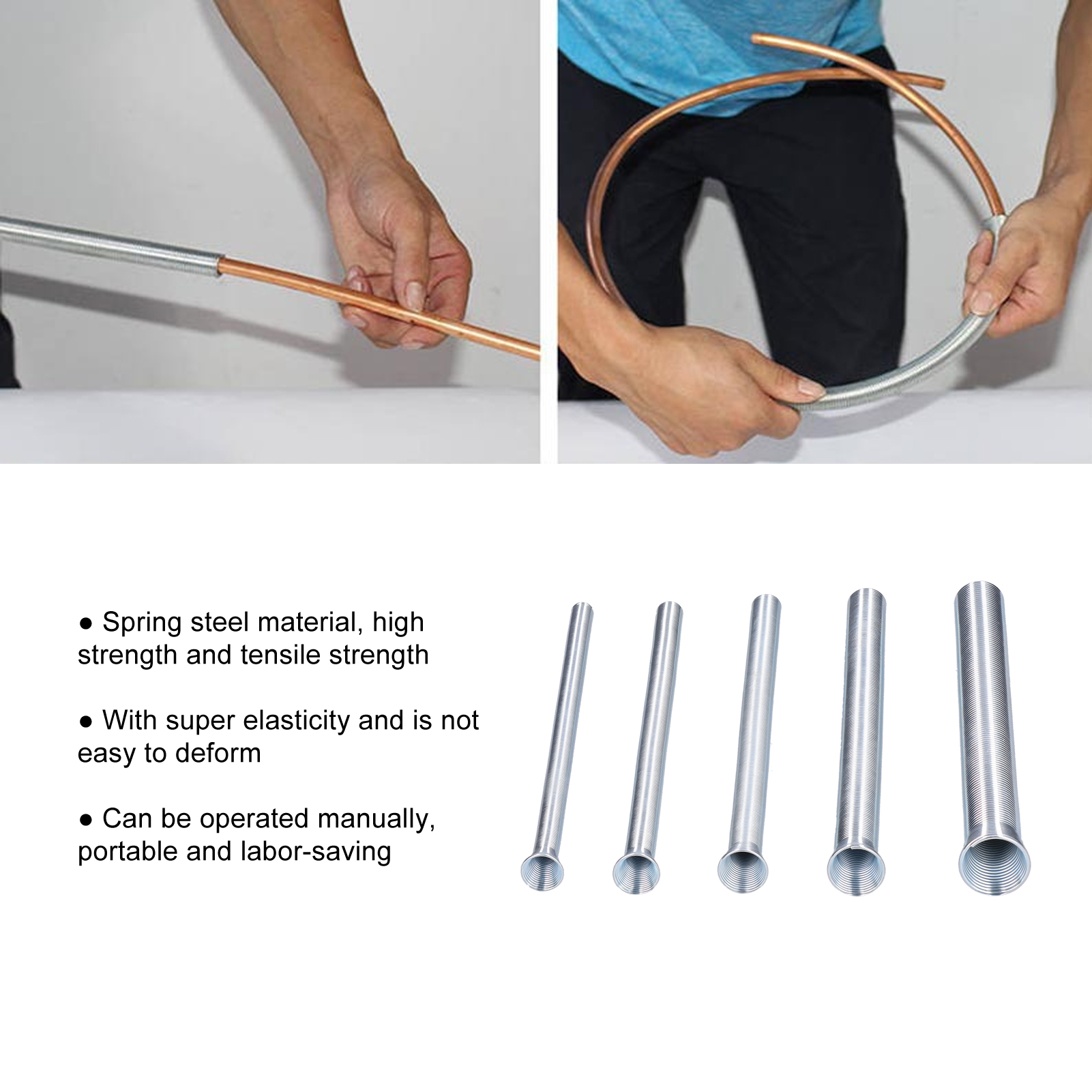 5Pcs Bender Spring Flexible Curved Tube Set Bending Accessories for ...