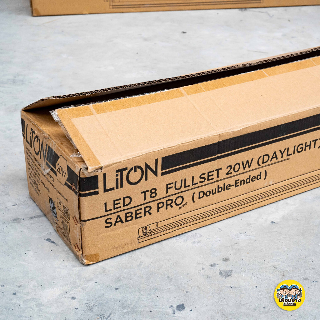 Liton ชุด LED T8 Full Set 20w 30w ชุดฟูลเซ็ตหลอดพร้อมราง แบบสูง ไฟเข้าสองข้าง หลอดพร้อมราง หลอด ...
