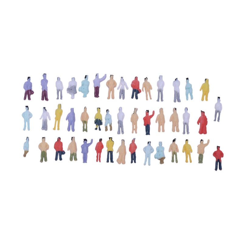 New 100pcs Painted Model Train People Figures Scale N (1 to 150 ...