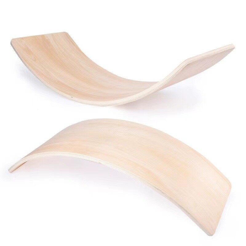 พร้อมส่ง 85cm กระดานทรงตัว Wooden Wobble Balance Board 85cm Kid Natural ...