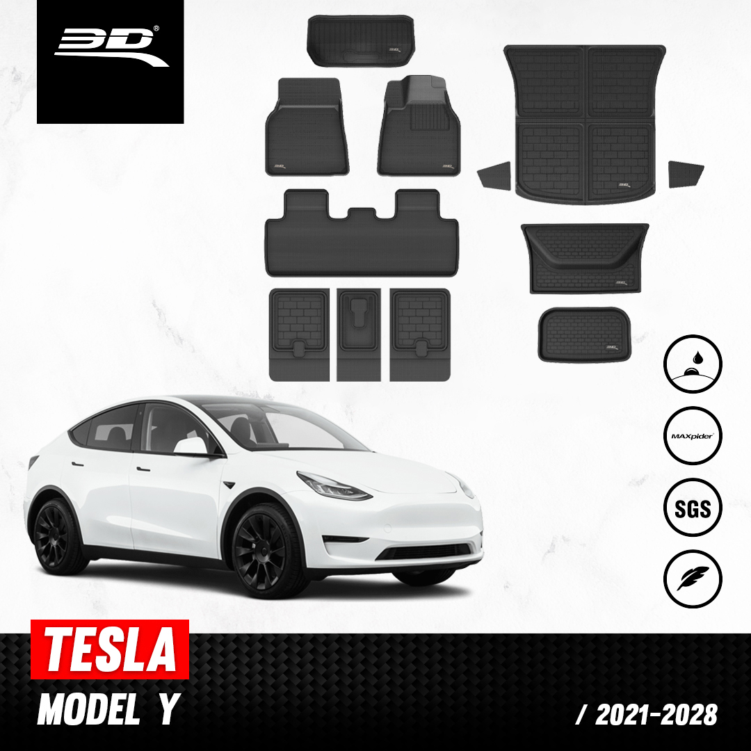 พรมปูพื้นรถยนต์ Fullset | TESLA - MODEL Y | ปี 2021 - 2028 | Lazada.co.th