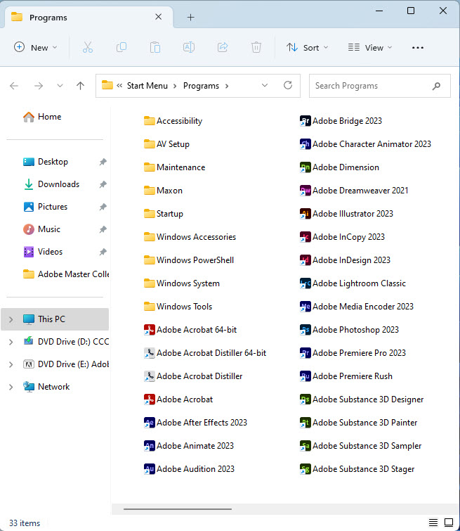 Flash Drive 64GB Adobe Master Collection 2023 v7 รวมโปรแกรม Adobe 2023 ...