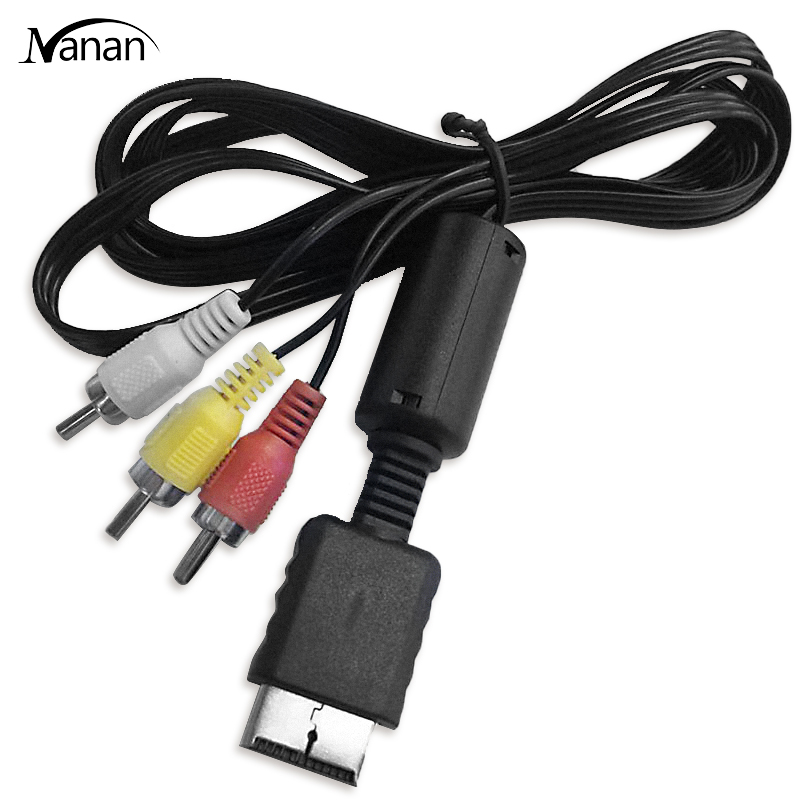 1.8m 3rca Tv Adapter Av Cable Audio Video Cable For Ps2 Ps3 Multimedia ...
