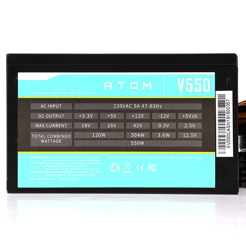 ANTEC PSU (FULL) ATOM V550 550W Advice Online - Advice Online - ThaiPick