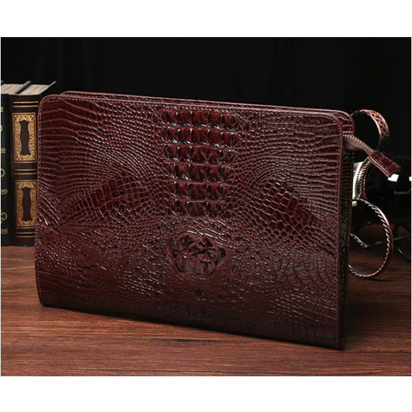Osaka มีรับประกัน กระเป๋าหนังแบบถือ ลายหนัง จระเข้ หนังPU รุ่น NE540 ...