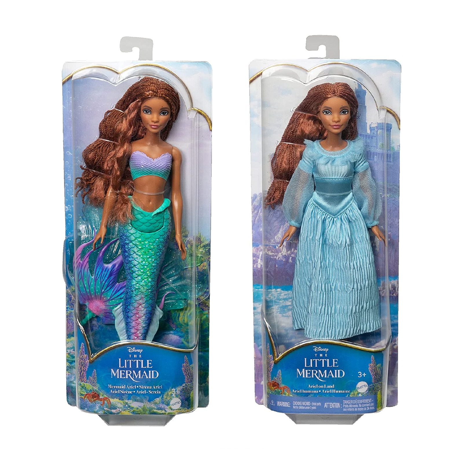 The Little Mermaid doll Ariel transforming ตุ๊กตาแอเรียล นางเงือก เปล ...