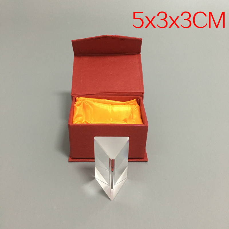 Physics Science Toy Triple Prism Glass Reflecting Color Light Spectrum ...