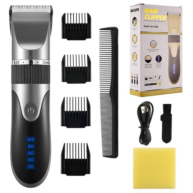 Professional Hair Clipper Electric Shaver For Men Rechargeable Hair ...