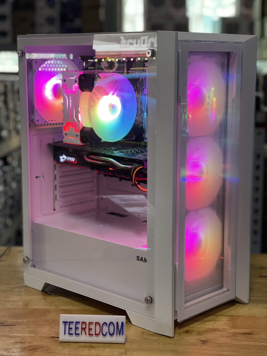 คอมชุดพร้อมจอ 27"100HZ เล่นเกมส์ ทํางาน ปล่อยบอทINTEL XEON 2680 V2 ...