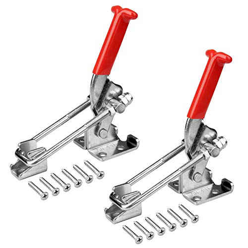 2 Packs Latch-Action Toggle Clamp Stainless Steel 304 Max. Load 440 lb ...