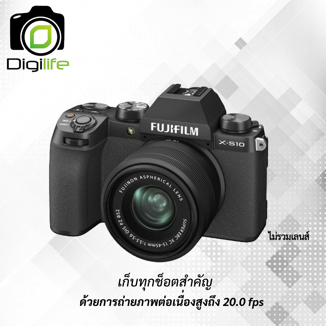 Fujifilm Camera X-S10 BODY ( Black ) - รับประกันร้าน Digilife Thailand ...