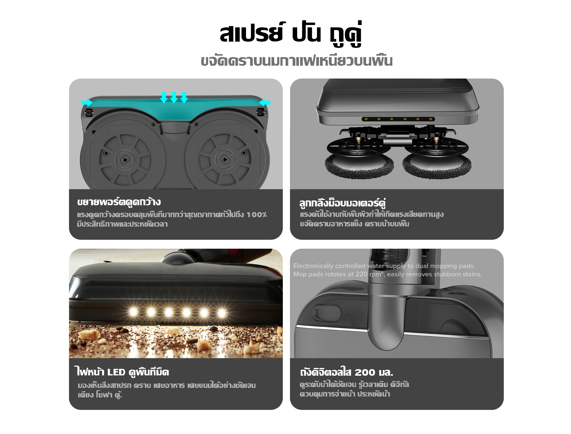 Airbot Hypersonics Max 33KPa Cordless Vacuum Cleaner เครื่องดูดฝุ่นไร้ ...