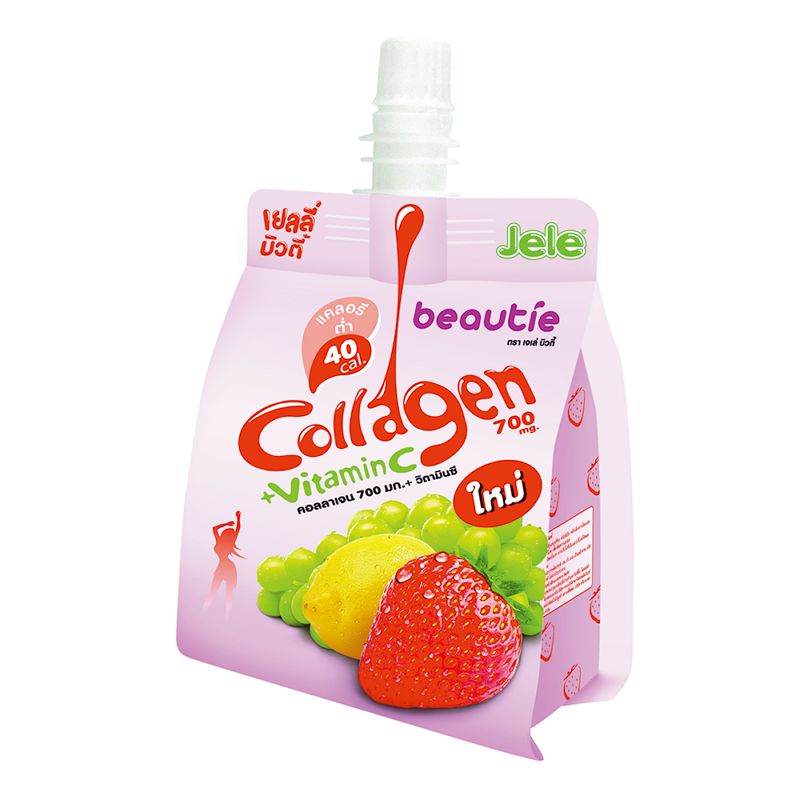 ส่งฟรี เจเล่ บิวตี้ เยลลี่คาราจีแนน ผสมคอลลาเจนและวิตามินซี 140 กรัม แพ ...