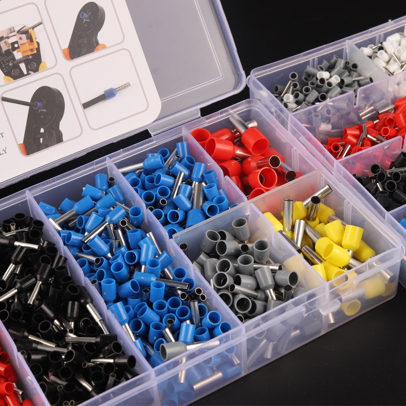 Boxed Ve Series Insulated Terminal Block Cord End Crimping Sleeve ...