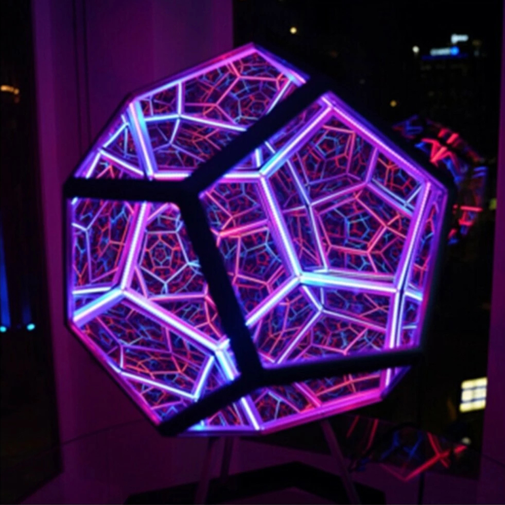 2021 Infinity Dodecahedron Creative Cool Color Art Light Night Light ...