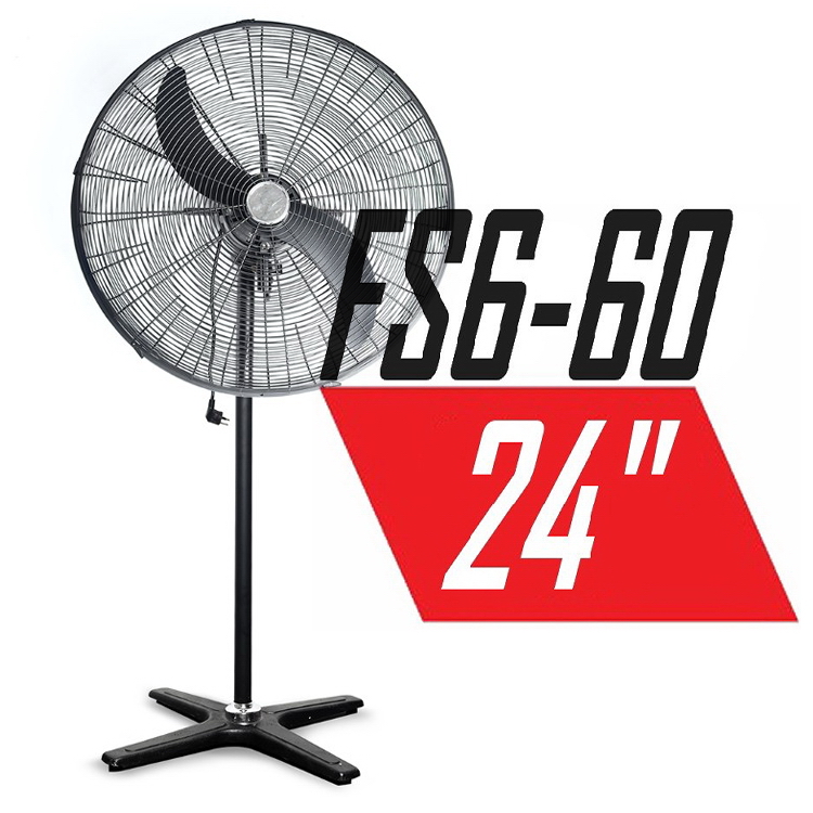 POLO พัดลมอุตสาหกรรม ตั้งพื้น พัดลมโรงงาน ปรับแรงลมได้ 3 ระดับ ขนาด 24 นิ้ว และ 30 นิ้ว รุ่น FS6 ...