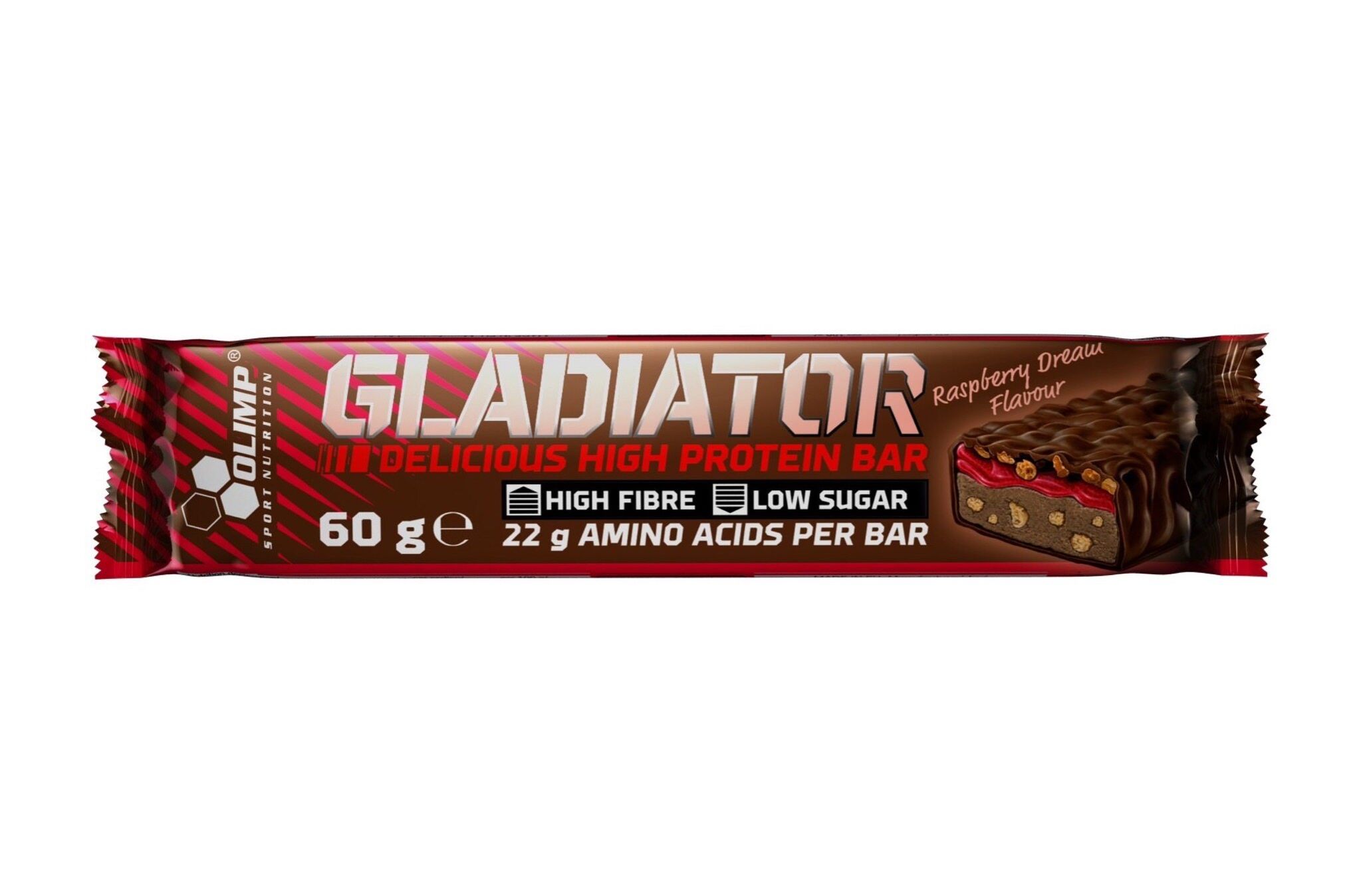 Olimp Gladiator Protein Bar 60g - โปรตีนแท่ง โปรตีนบาร์ โปรตีนสแน็ค ขนม ...