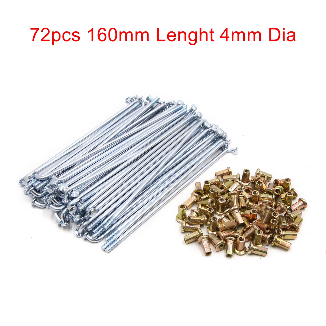 36pcs 72pcs 4mm Thread Diameter 150mm-170mm Length Motorcycle Wheel ...