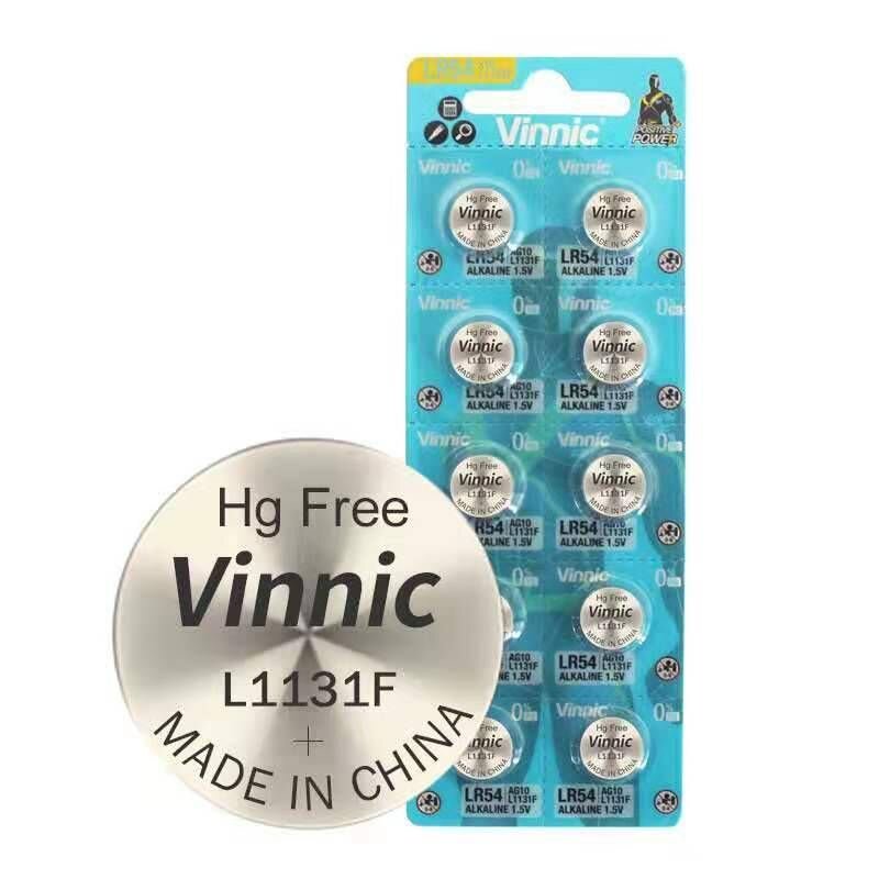 ถ่านกระดุม Vinnic L1154F, L1131F, L736F, L754F, L1121F, LR1120 Alkaline ...
