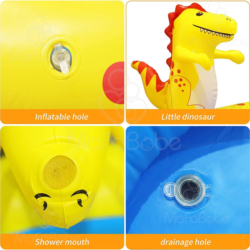 Dinosaur Inflatable Swimming Pool Kids Pool Baby Pool Indoor Outdoor ...